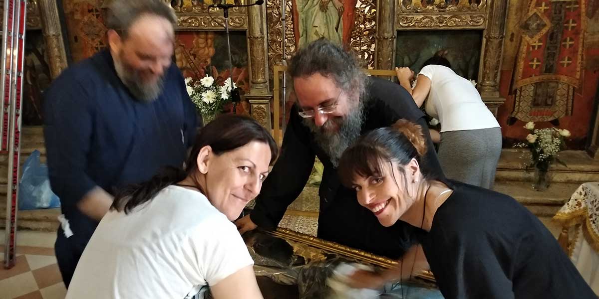 Η εικόνα της Παναγίας μας της Βλαχέρνας | Γωνιά , Άγιοι Πάντες , Κέρκυρα