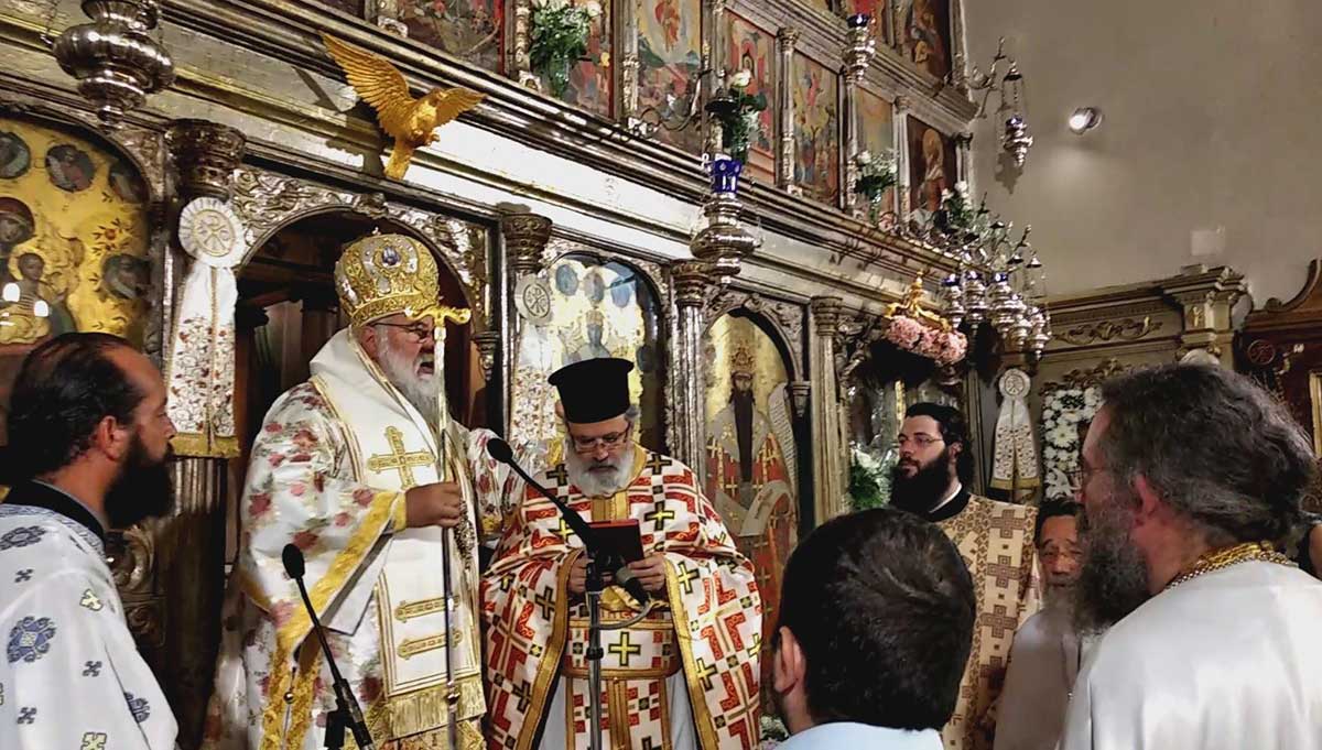 Ο ΜΗΤΡΟΠΟΛΙΤΗΣ ΜΑΣ κ. ΝΕΚΤΑΡΙΟΣ ΠΡΟΕΞΗΡΧΕ ΤΗΣ ΠΑΝΗΓΥΡΕΩΣ ΤΟΥ ΝΑΟΥ ΜΑΣ ...