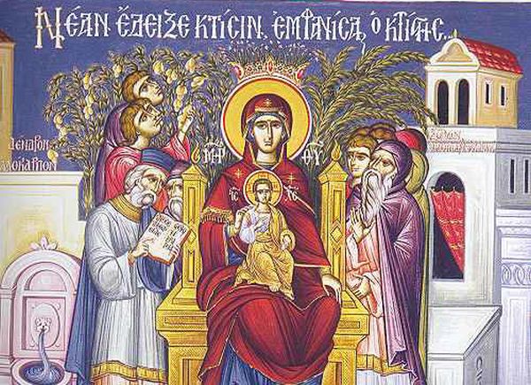 ΧΑΙΡΕ ΑΝΑΣΤΑΣΕΩΣ ΤΥΠΟΝ ΕΚΛΑΜΠΟΥΣΑ, ΧΑΙΡΕ ΤΩΝ ΑΓΓΕΛΩΝ ΤΟΝ ΒΙΟΝ ...